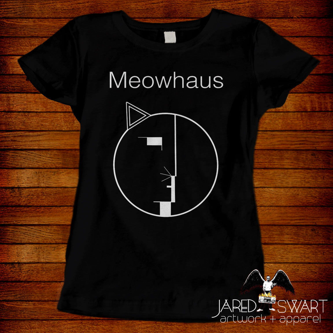 Cat World parody T-shirt Meowhaus – JaredSwart.com