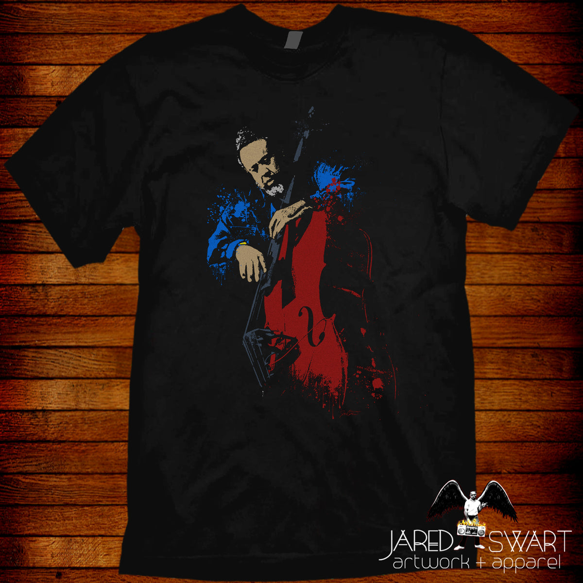 Charles Mingus T-shirt fine art styled design by Jared Swart ...