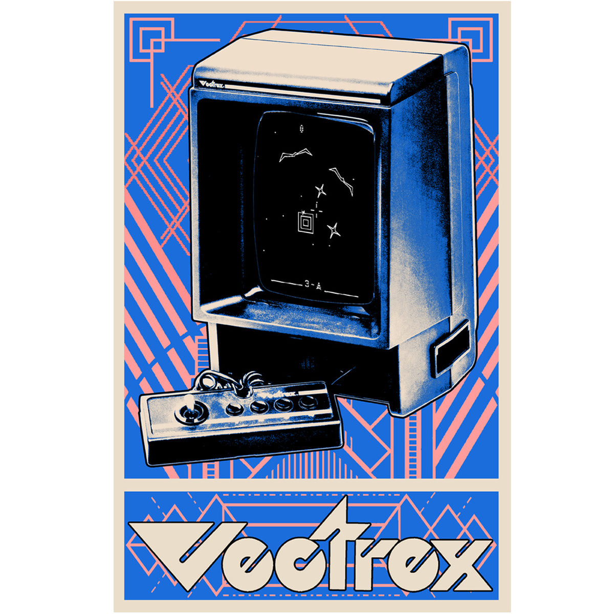 Vectrex retro video game console poster art print 11x17 – JaredSwart.com